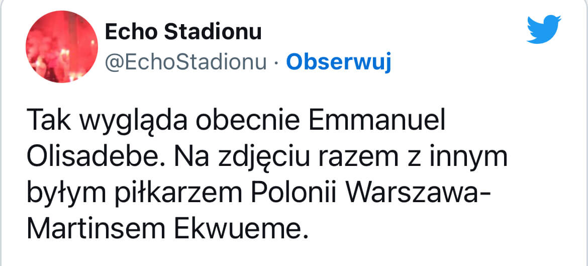 Tak obecnie wygląda Emmanuel Olisadebe. – EkstraklasaTrolls.pl